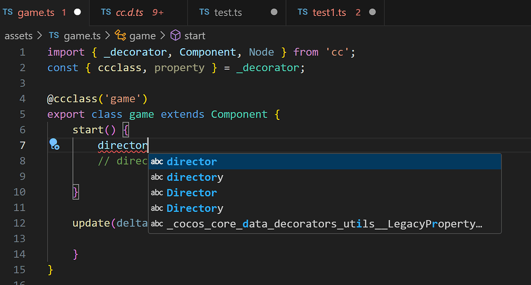 哪位大佬能指导一下：用vs code写代码时不提示cc的函数，也不自动import - Creator 3.x - Cocos中文社区
