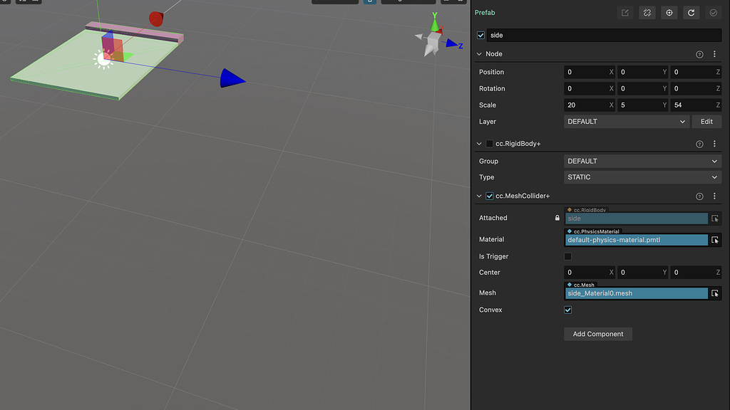 使用MeshCollider网格碰撞任务会抖动 - Creator 3.x - Cocos中文社区