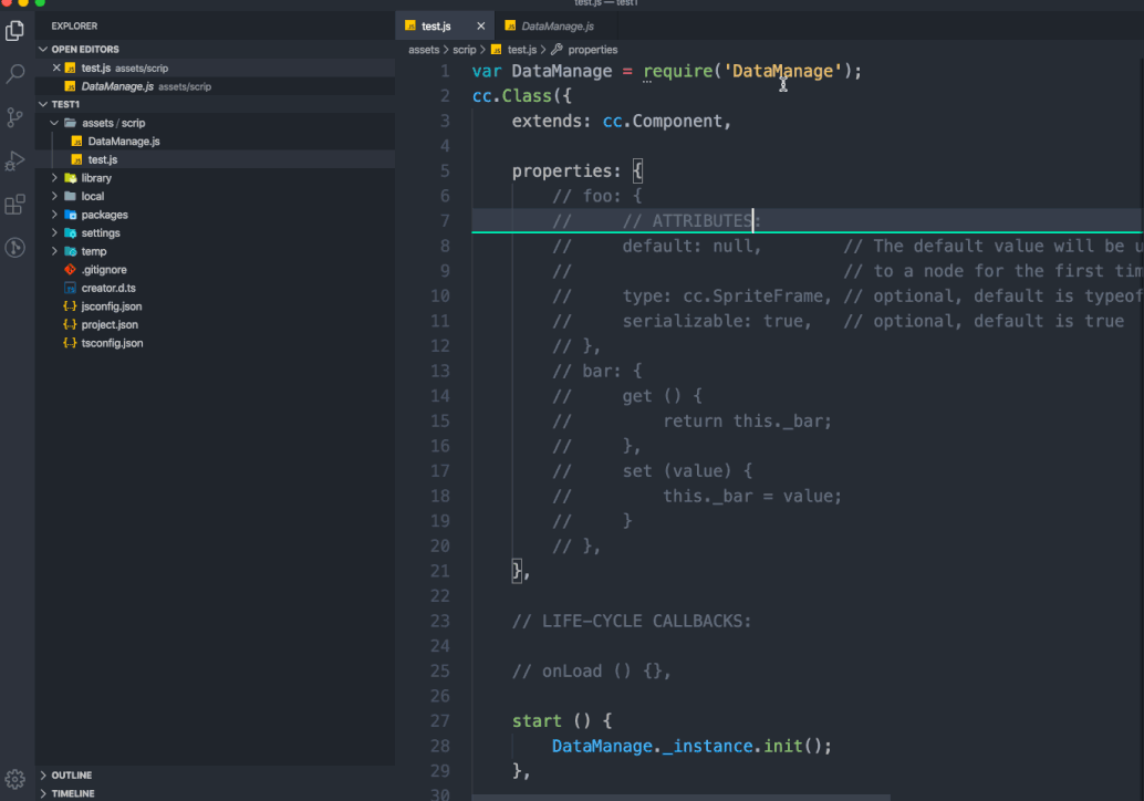 新鲜出炉的 VS Code 插件，让你的 js 代码支持函数跳转和智能提示！ - Creator 2.x - Cocos中文社区
