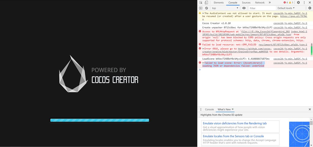 cocos creator打包web后，无法运行 - Creator 2.x - Cocos中文社区