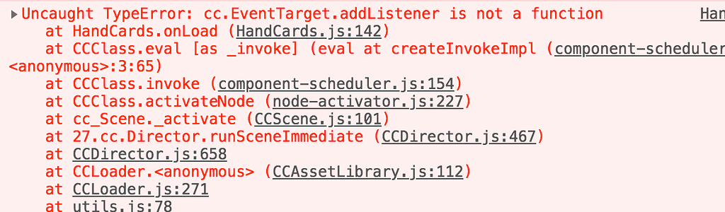 2.0的cc.EventTarget.addListener is not a function这个方法没用了吗 - Creator 2.x ...