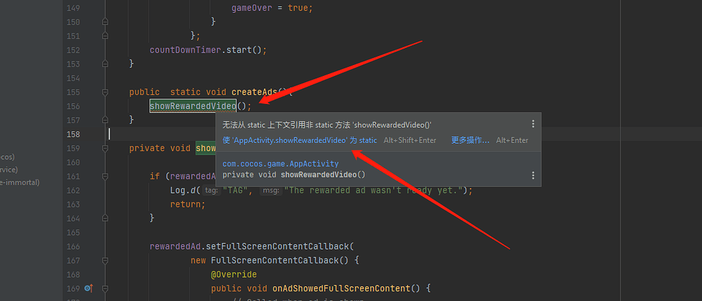 cocos 可以调用java的非静态方法吗？ - Creator 3.x - Cocos中文社区