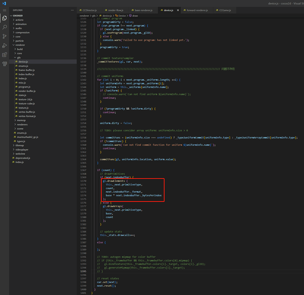 引擎代码 gl.drawElements 导致 requestAnimationFrame 延后约 0.1 秒, cc3.6.1 和 cc2 ...