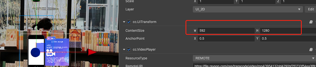 cocos3D的VideoPlayer无法设置大小 - Creator 3.x - Cocos中文社区