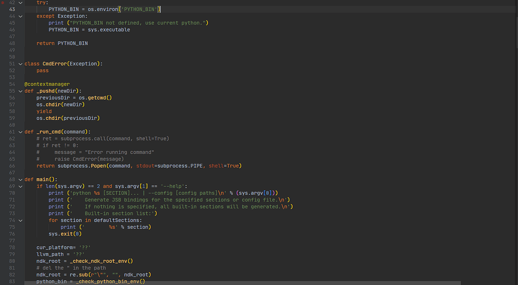 自动绑定时python提示找不到windows API - Creator 3.x - Cocos中文社区