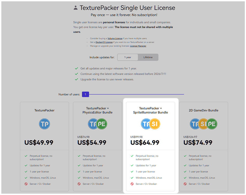 [福利放送🎁] 渲染组件插件开发者soida感恩回馈 - 抽2套TexturePacker&SpriteIlluminator 单用户1年更新注册码(价值1000人民币) - Store ...