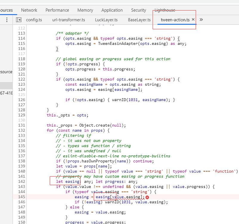 3.0 tween 的 easing 会报错 - Creator 3.x - Cocos中文社区