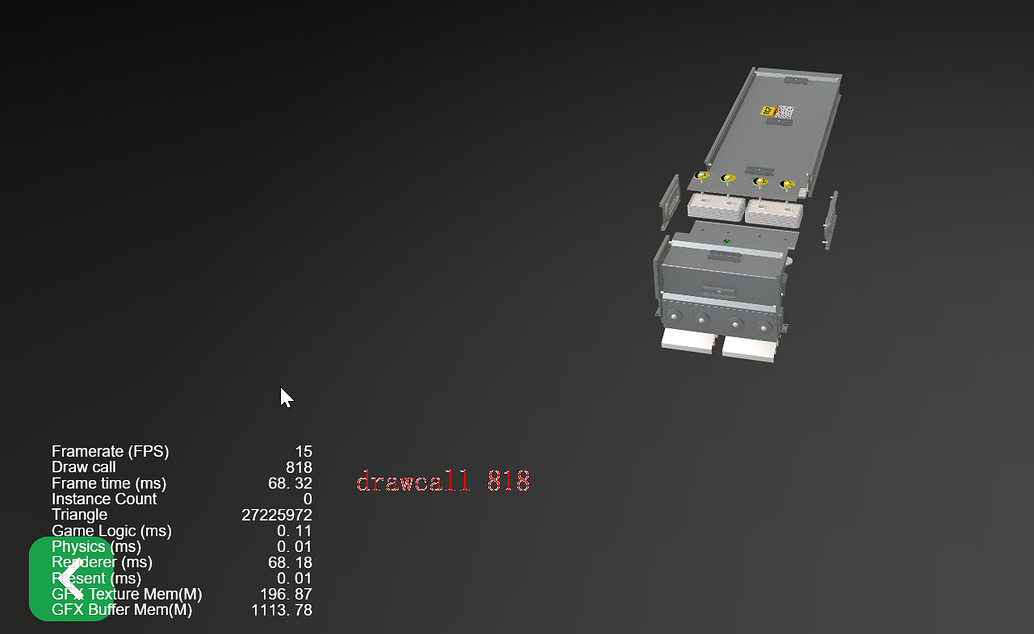 drawcall与camera.visibility ,模型看不到但还会有drawcall - Creator 3.x - Cocos中文社区