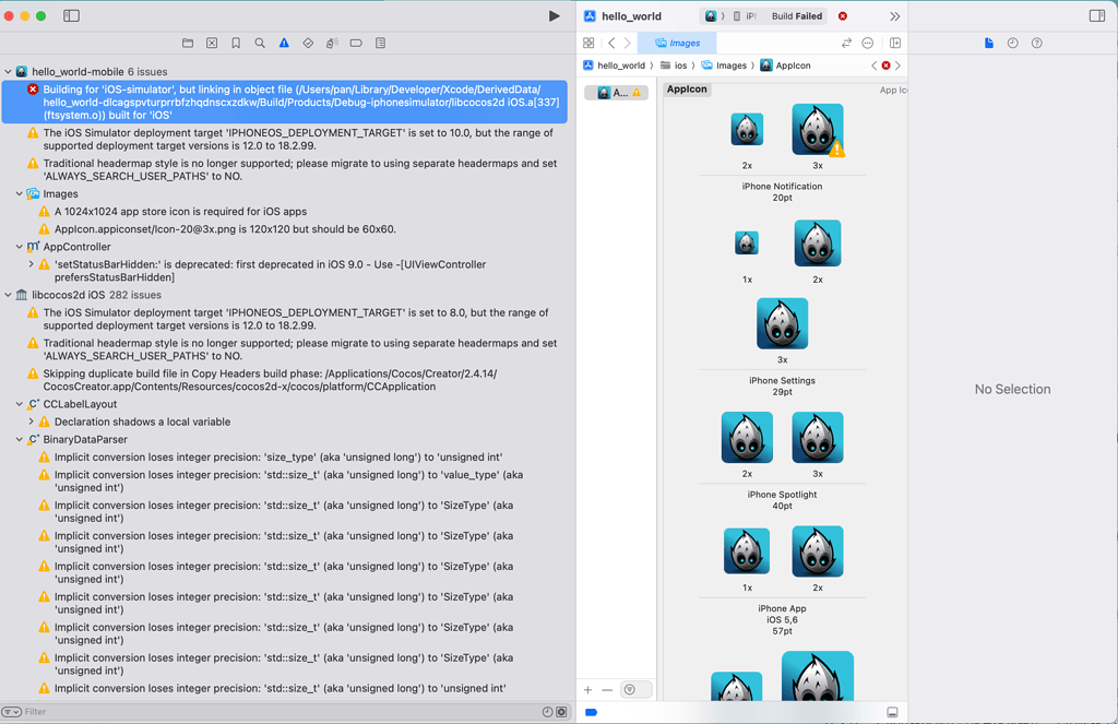 m4芯片 打包ios 构建 报错 - Creator 2.x - Cocos中文社区