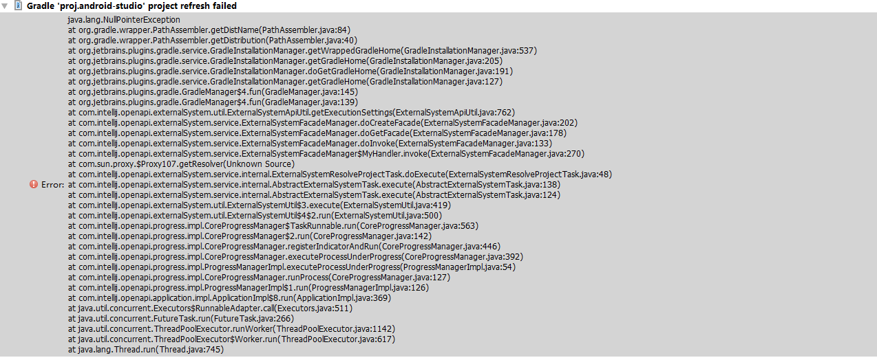 Gradle proj.android-studio project refresh failed - Cocos2d-x - Cocos中文社区
