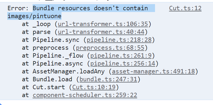 资源加载报错Bundle resources doesn't contain images/pintuone - Creator 3.x - Cocos中文社区