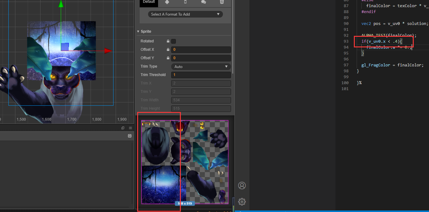 Spine动画上如何用shader显示正确效果？ - Creator 2.x - Cocos中文社区