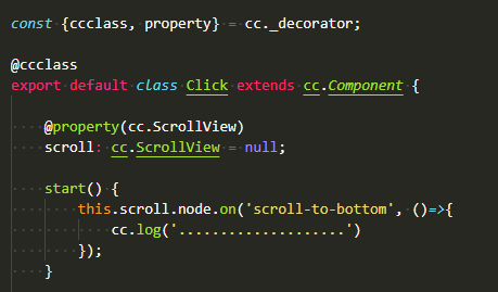 【ScrollView】scroll-to-bottom事件只有在开启回弹时才有效， - Creator 2.x - Cocos中文社区