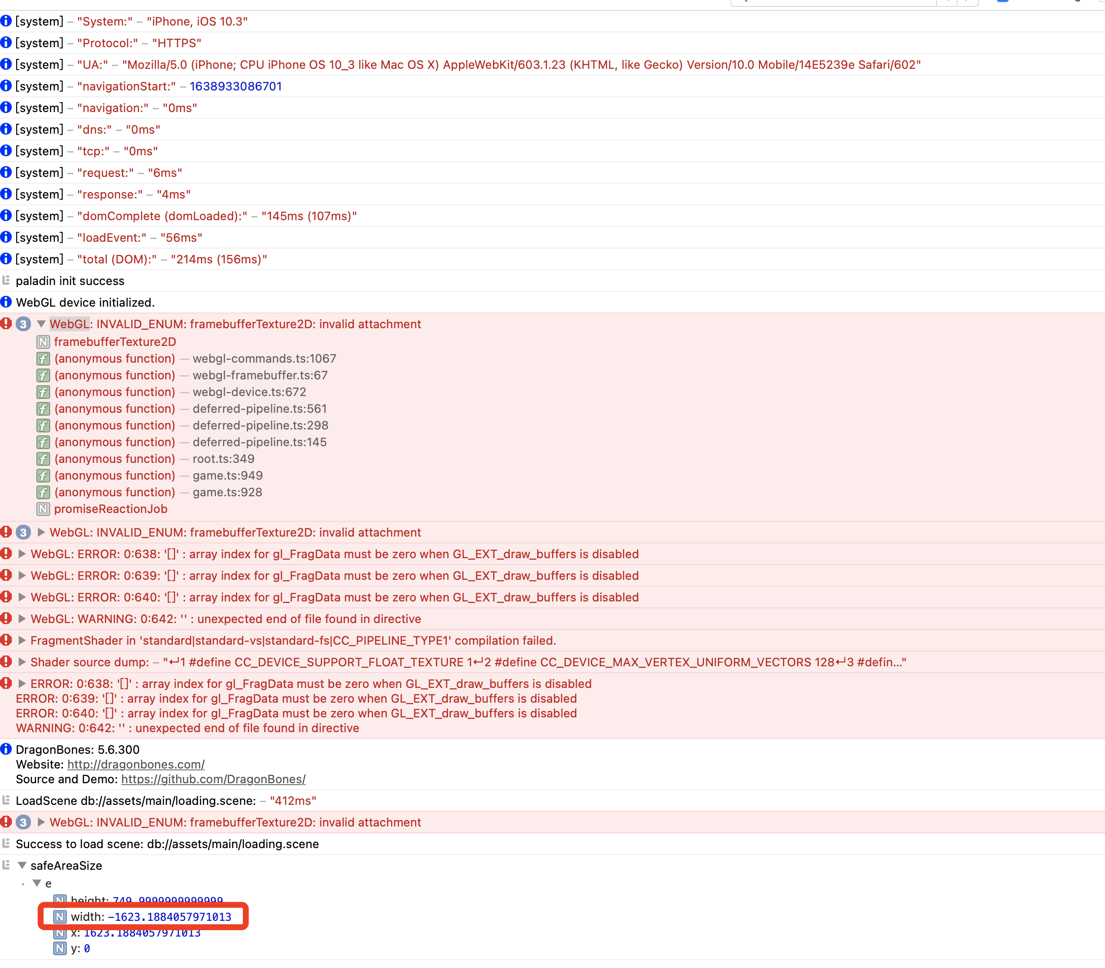 【BUG】Cocos Creator 3.3.2 WebGL: INVALID_ENUM: framebufferTexture2D: invalid attachment - Creator ...