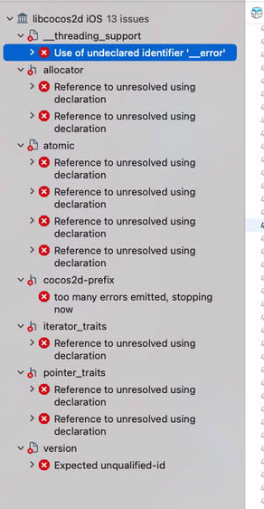 cocos2dx-lua 编译iOS工程报错 - Cocos2d-x - Cocos中文社区