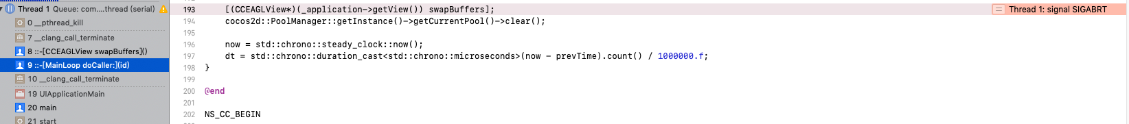 场景切换导致app奔溃 - Creator 2.x - Cocos中文社区