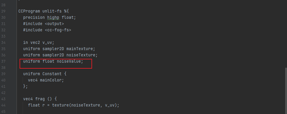 cocos creater3.1 effect shader 添加uniform float 变量报错 - Creator 3.x - Cocos中文社区