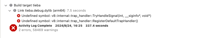 xcode16升级后libv8链接报错 - Creator 3.x - Cocos中文社区